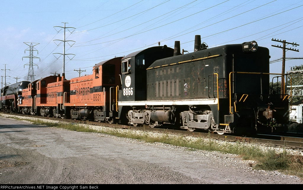 IHB 8866, 8831, 8834, and 8788 with N&W 611